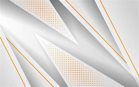 Abstract White Orange Color With Halftone Dots Overlap Layers