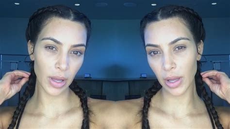 No Makeup Selfie Kim Kardashian