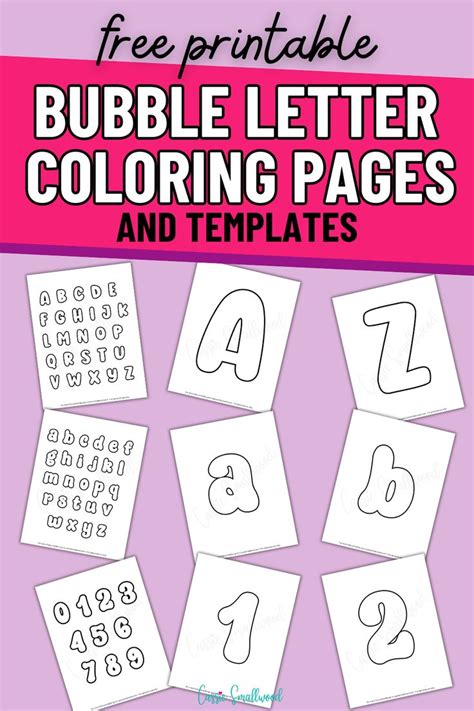 Bubble Letter Quotes Coloring Pages