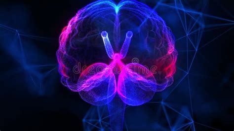 Human Brain Nervous System Mesh Of Human 3d Model Brain Stock Video Video Of Biotech