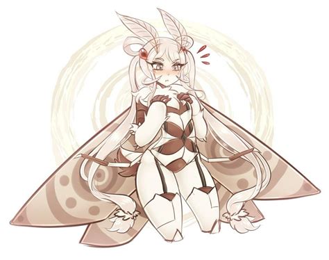 Silky Mothgirl Oc Anthro Moth Vtuber