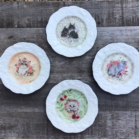 Cat Decorative Plate Etsy
