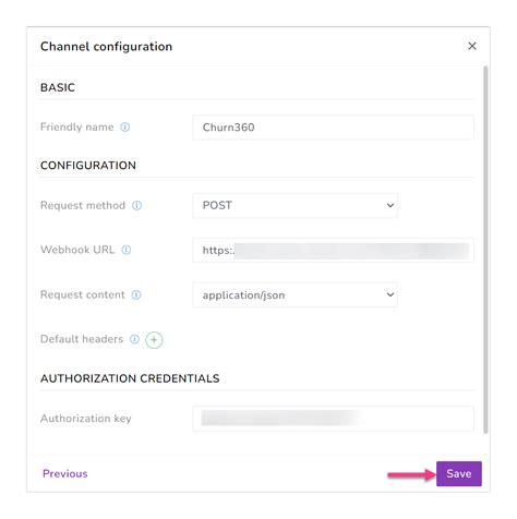 Webhook Notification Channel