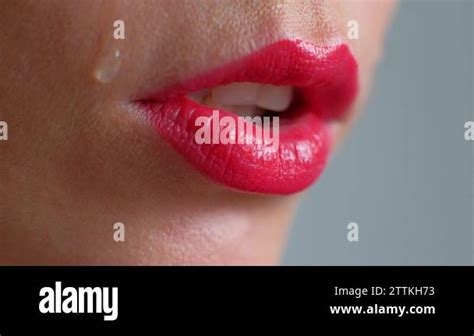Woman Bright Red Lips Crying Stock Videos And Footage Hd And 4k Video
