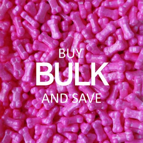 Hot Pink Bones Pressed Candy Sprinkles 1kg Picnartsugar Pty Ltd