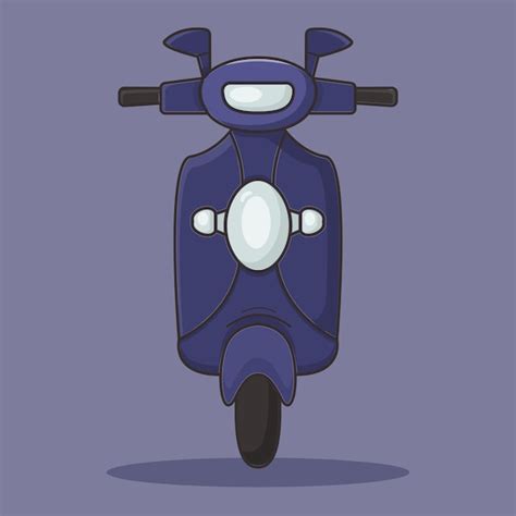 Premium Vector A Simple Scooter Vector Art