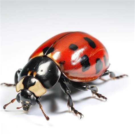 Premium Ai Image Ai Generated Illustration Ladybug On White Isolated