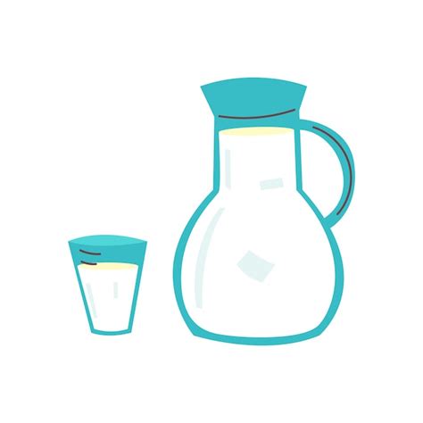 Premium Vector Pitcher Glass Milk