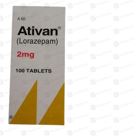 Ativan 2mg 100 Tablets Price In Pakistan Uses Dosage Side Effects