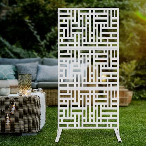 Privacy Screen 354 W X 744 H Metal Outdoor Decorative