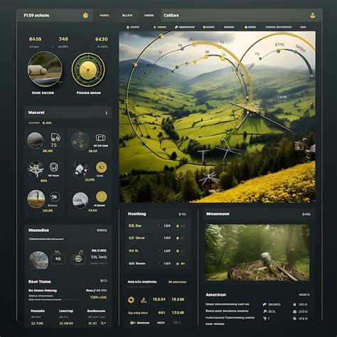 Premium Photo Web Dashboard Agriculture Crop Monitoring And Yield