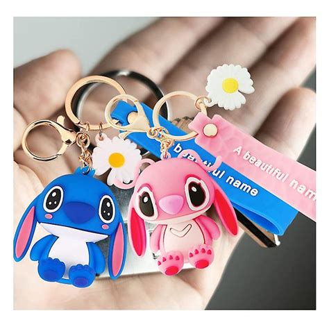 Suuyar 2 Pcs Keychain Creative Cartoon Keychai Cute Cartoon Figure