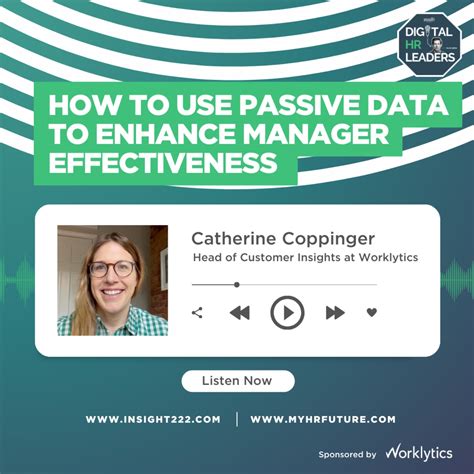 How To Use Passive Data To Enhance Manager Effectiveness An Interview