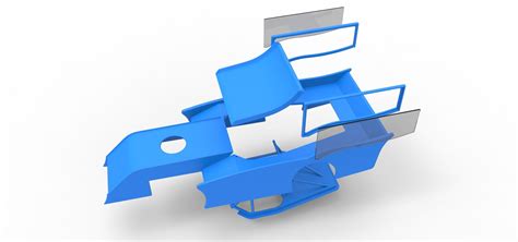 Shell Of Outlaw Figure 8 Modified Stock Car Version 2 Scale 1 To 25