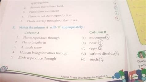 match the column a with b appropriately column a column b filo