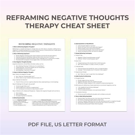 Cognitive Restructuring Thought Reframing Positive Thinking