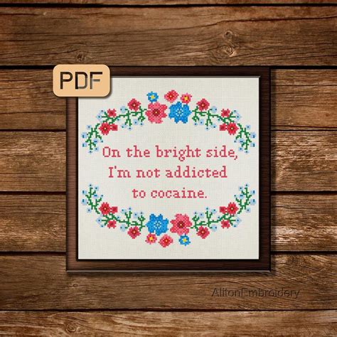 Funny Cross Stitch Pattern Snarky Cross Stitch Pdf Counted Embroidery