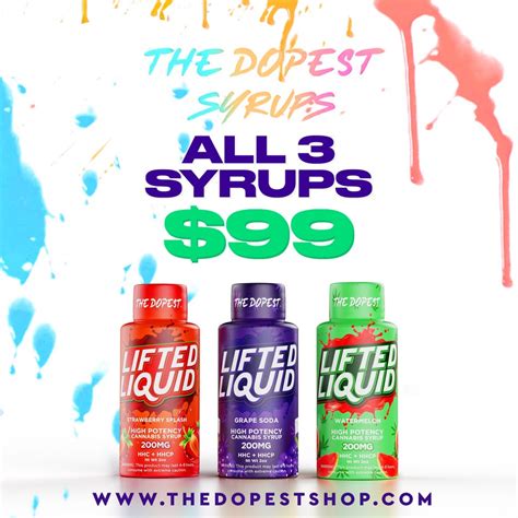 Hhcp Hhc Syrup Variety 3 Pack The Dopest