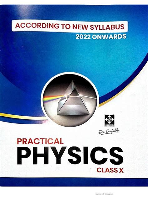 Physics Class X Practical Book Pdf