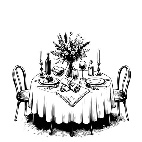 Black Table Setup Vectors And Illustrations For Free Download