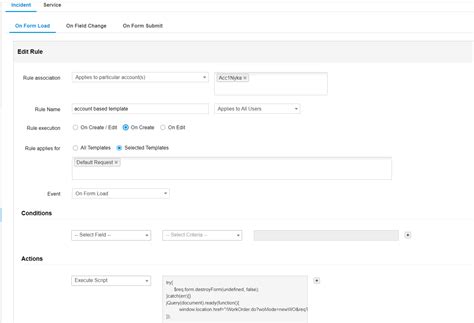 Account Specific Request Template Redirection To Requesters Account
