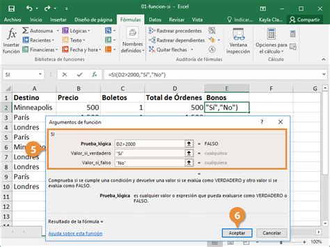Función Si Customguide