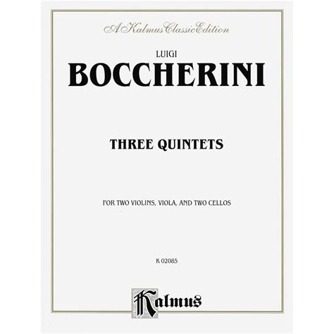 Boccherini Three Quintets Southwest Strings