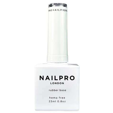 Nail Pro Hema Free Gel Polish Rubber Base Coat 23ml Nail Polish Direct