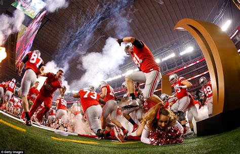 Ohio State Win Game After Trampling Their Own Cheerleader Daily Mail