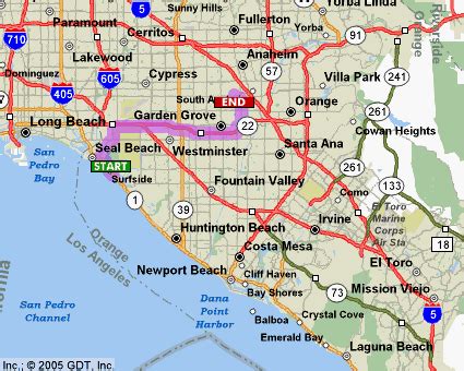 Huntington Beach California Map