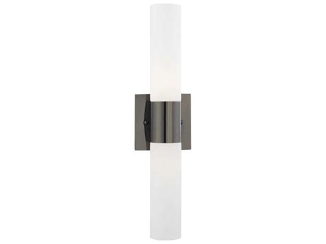 Livex Lighting Aero Black Chrome Glass Wall Sconce Lv1010246
