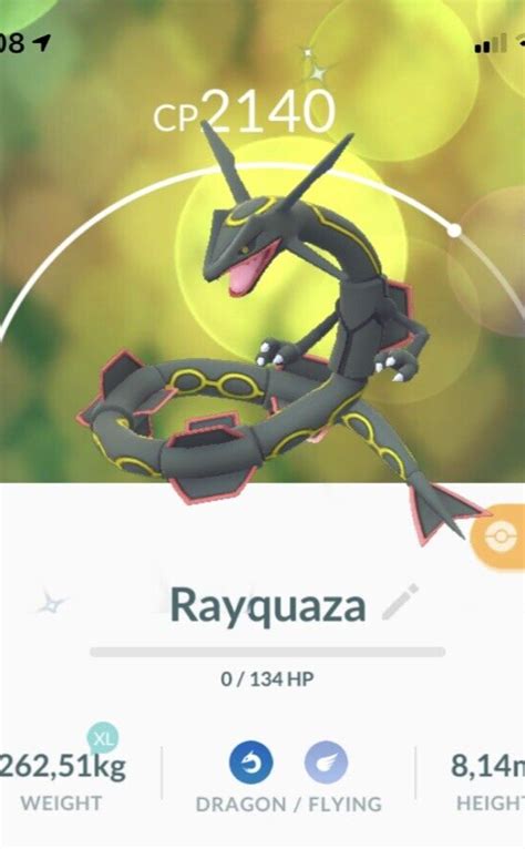Rayquaza Shiny Pokemon Go