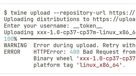 解决pypi上传轮子unsupported Platform Tag Linuxx8664问题 Dechin 博客园