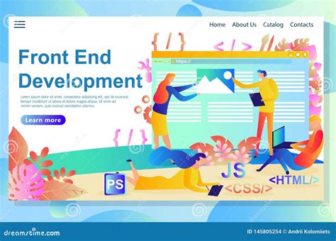 Process Of The Front End Development From The Idea To Design And