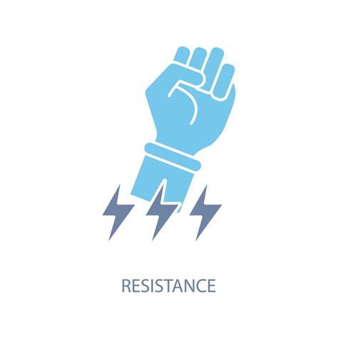 Resistance Concept Line Icon Simple Element Illustration Resistance