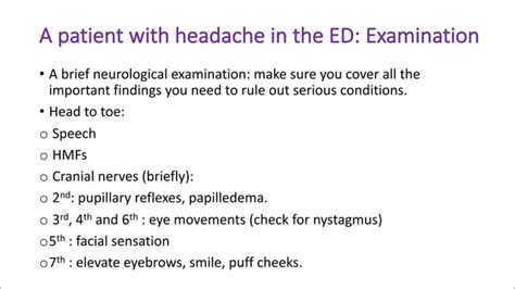 Headache Evaluation In The Er Pdf Brain And Nervous System