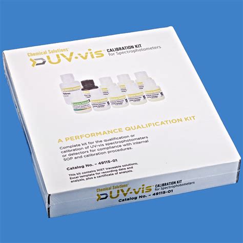 Kits For Uv Vis Calibration Diy Microsolv Technology Corporation
