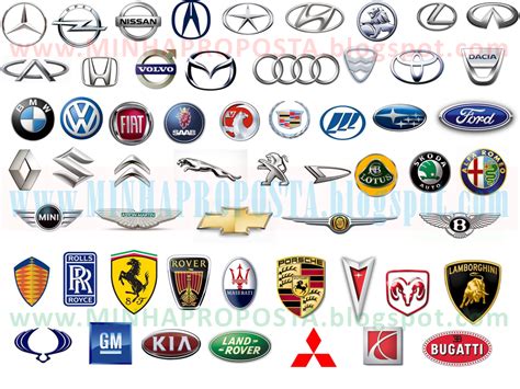Marcas De Autos Con Nombres Y Logo