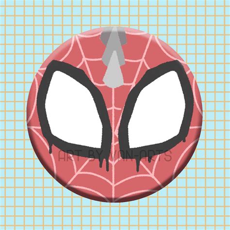 Spider Man Button Pin Across The Spider Versa Spiderman Into The Spiderverse Shopee Malaysia