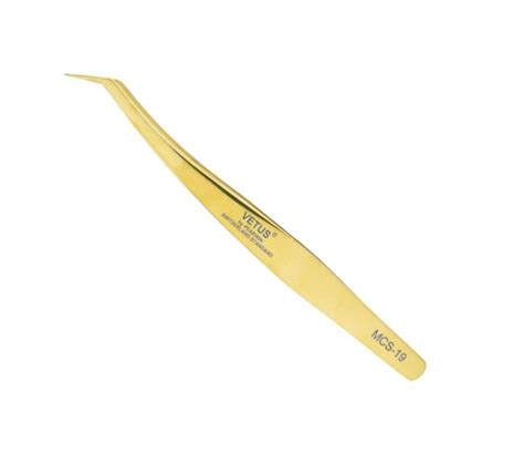 Vetus Gold Angled Tweezer Mcs 19 Ozlash Supplies