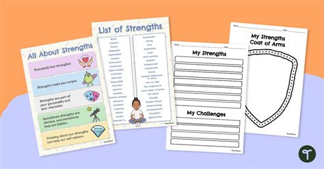 My Strengths Worksheet Fillable Printable Pdf Mental Health
