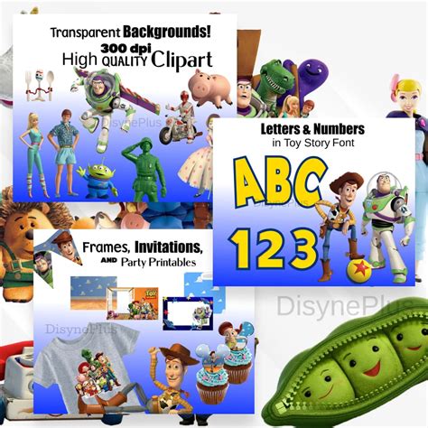 Toy Story Clipart Svg Digital Download Masterbundles