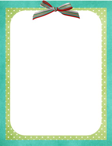 Free Editable Border Templates