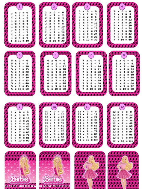 Tablas Barbie Pdf
