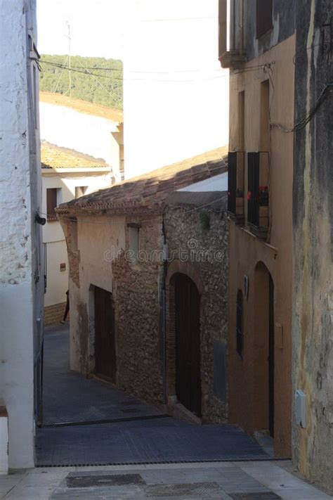 Vertical Shot Of A Narrow Passageway And Ancient Stone Made Apartment