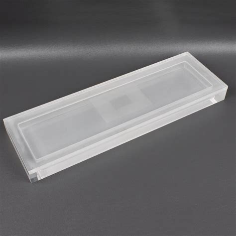 Modernist Long And Flat Lucite Box 1980s For Sale At 1stdibs