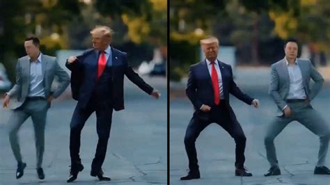 Watch Elon Musk Dancing With Donald Trump Tesla Ceo Shares Ai
