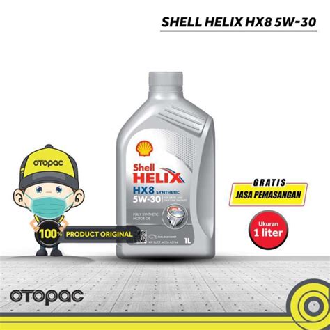 Jual Oli Shell Helix Hx8 Sae 5w30 1 Liter Original Di Seller Otopac Tyre And Serving Official