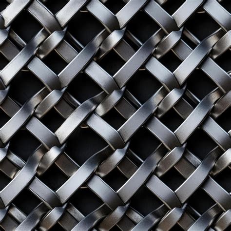 Premium Ai Image Seamless Metal Mesh Texture