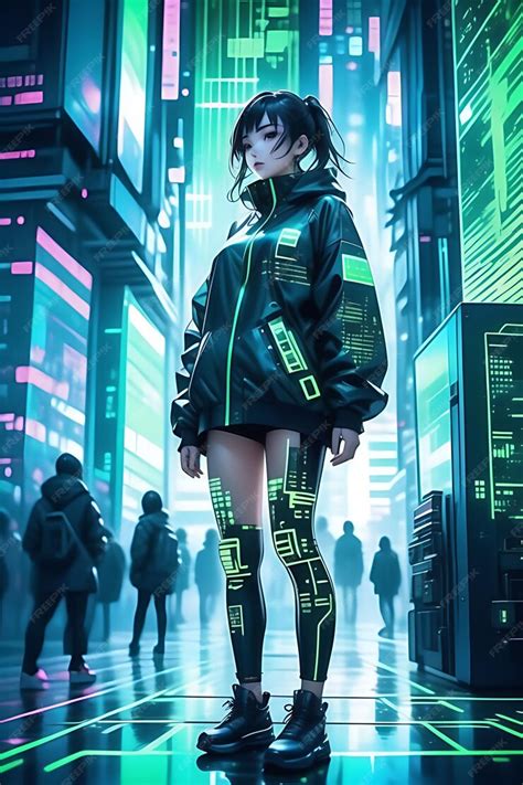 Premium Photo Sexy And Cyberpunk Girl